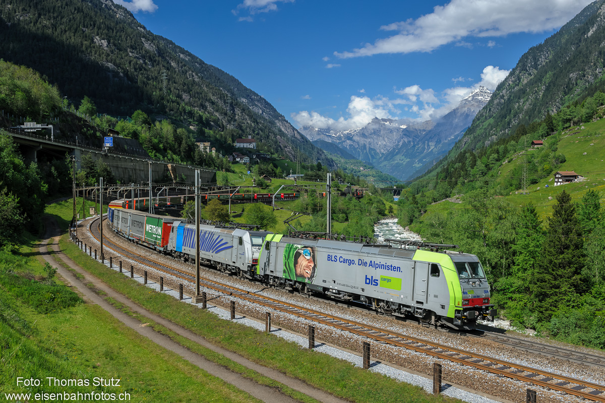 2014 (Apr - Jun) - BLS mit Re 486 + BR 186 - www.eisenbahnfotos.ch